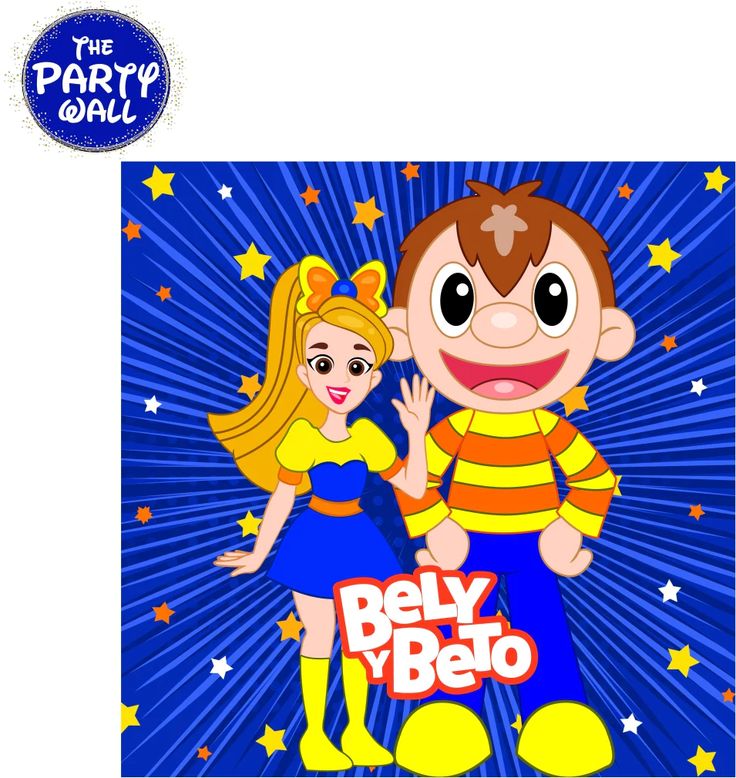 Bely Y Beto Funda Para Mampara Cuadrada The Party Wall Personajes Para Fiestas Infantiles