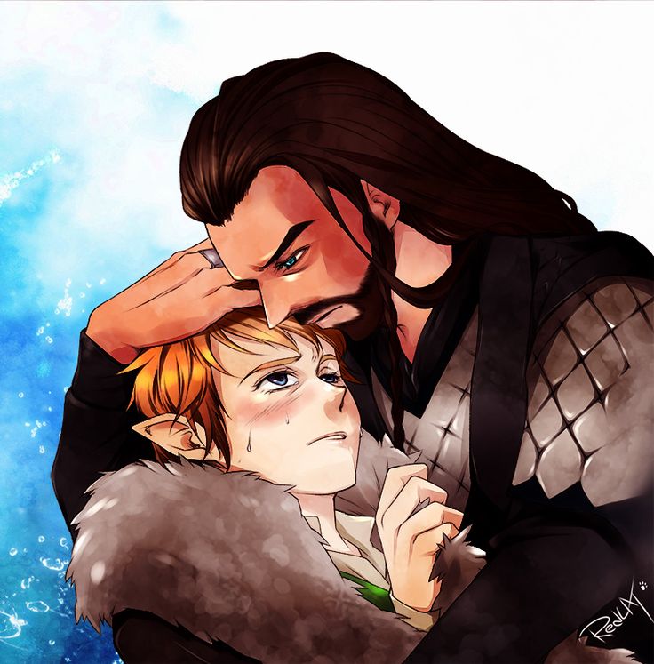 Thorin Cares Bilbo By Redcat18 On Deviantart Bagginshield The Hobbit