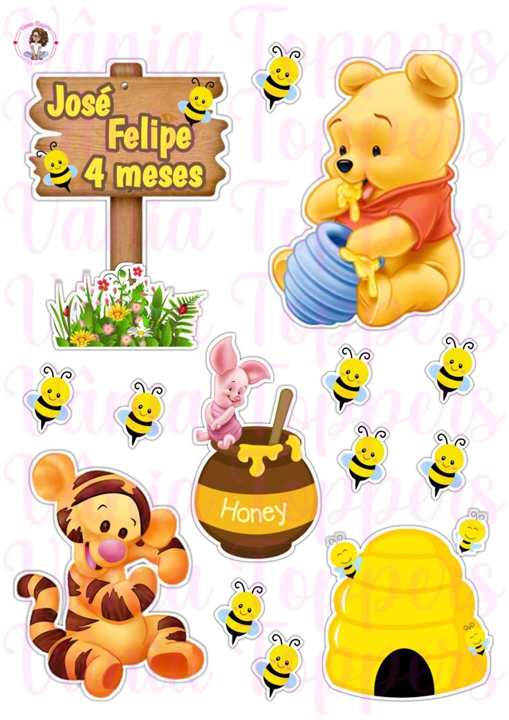 Épinglé Par Vânia Toppers Sur Pooh Decoration Gateau Facile Decoration Decoration Gateau