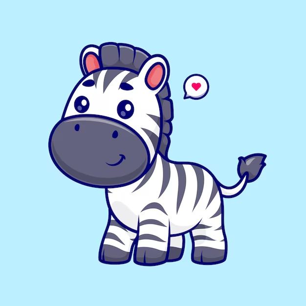 Cute Zebra Cartoon Vector Illustration Cute Zebra Cartoon Vector Illustration