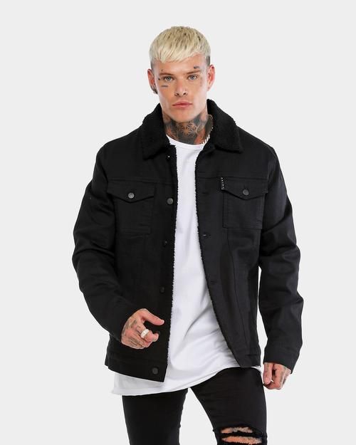Last Kings Mens Lavish Sweatpant Black Culture Kings Sherpa Denim Jacket Sherpa Jacket