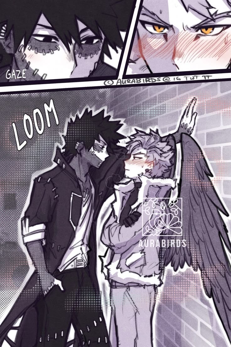 Pin By Brianna Marine On Dabi And Hawks In 2024 Comic Drawing Dabi X Hawks Comic Kiss Boku No