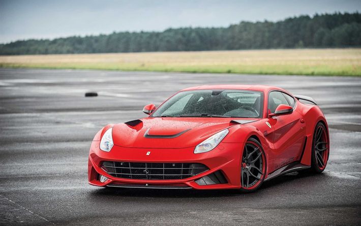 Download Wallpapers Ferrari F12 Berlinetta 2017 Novitec Rosso N