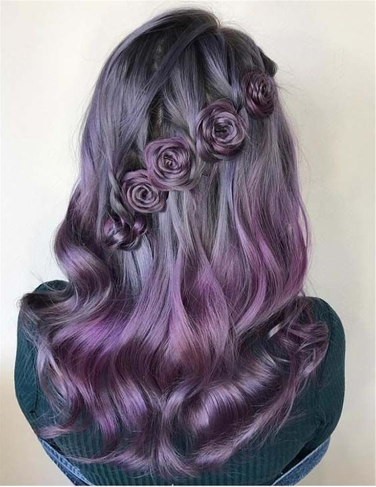 80 Chic Ombre Lavender Hairstyles With Highlights Trend In 2019 Long