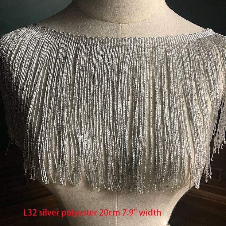 Tassel Lace Trim 3 Yard Ivory Khaki Gold Red Silver Fringe Ribbon Tapes Clothing Latin Dance