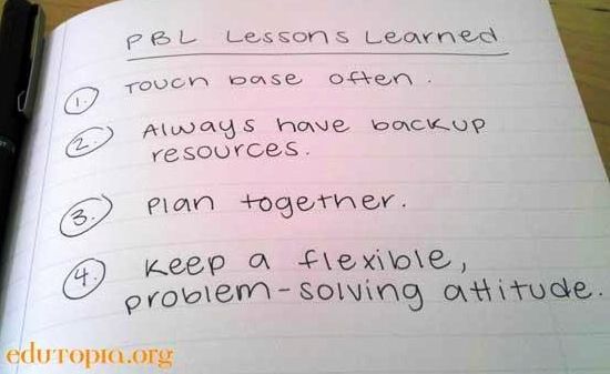 Lessons learned tips via www.Edutopia.org | Project based learning ... Lessons learned tips via www.Edutopia.org | Project based learning ...