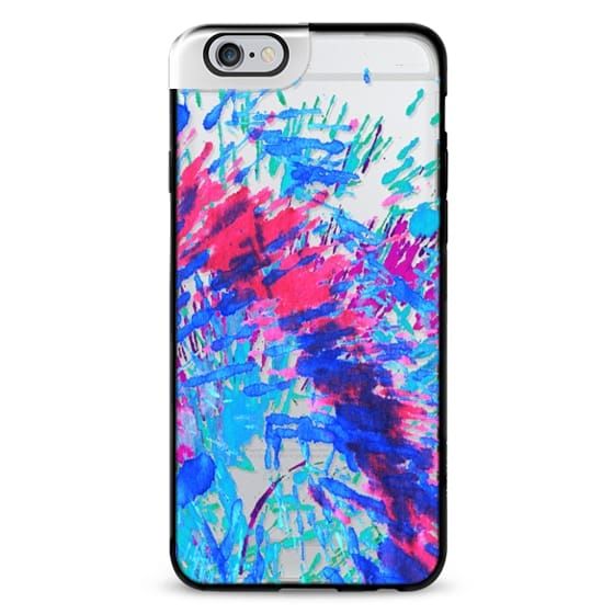 an iphone case with colorful paint splattered on it an iphone case with colorful paint splattered on it