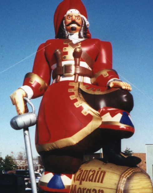 Captain Morgan Inflatable Mascot Custom Inflatable Captain Morgan