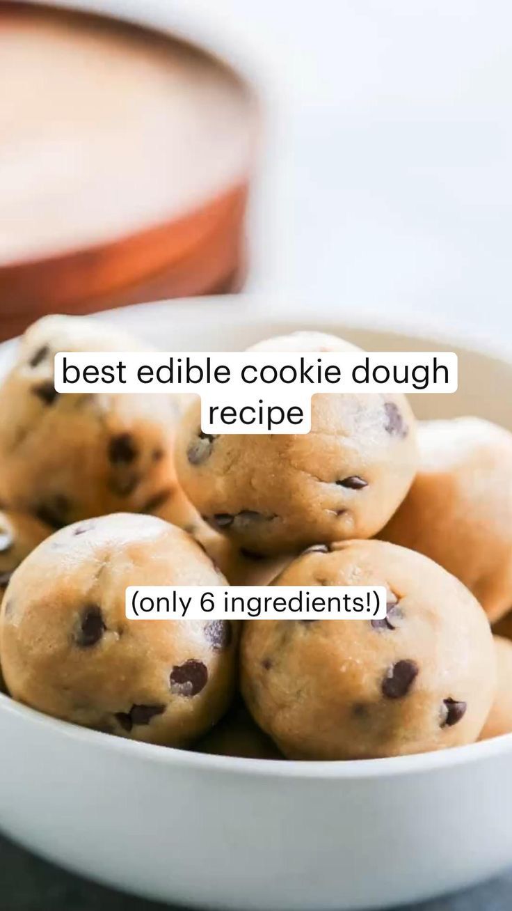 Best Edible Cookie Dough Recipe Only 6 Ingredients