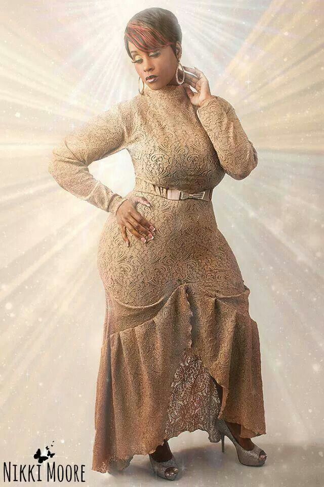 Nikki Moore Aka Ms Hourglass Beautiful Curvy Women Modest Fashion Formal Dresses Long