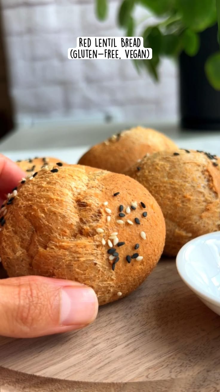 Lentil Bread Vegan Recipe Vegan Recipes Vegan Baking Vegetarian Recipes