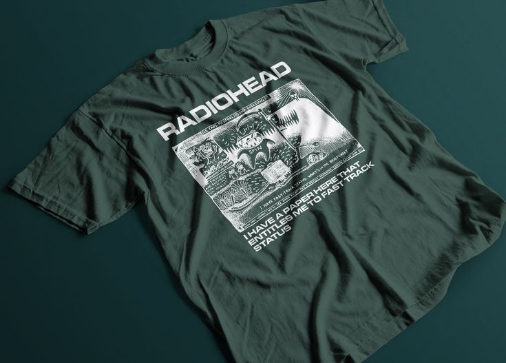 Radiohead Rock Band Tshirt Radiohead T Shirt Diy Band Tshirts Unisex Rock Bands Eric