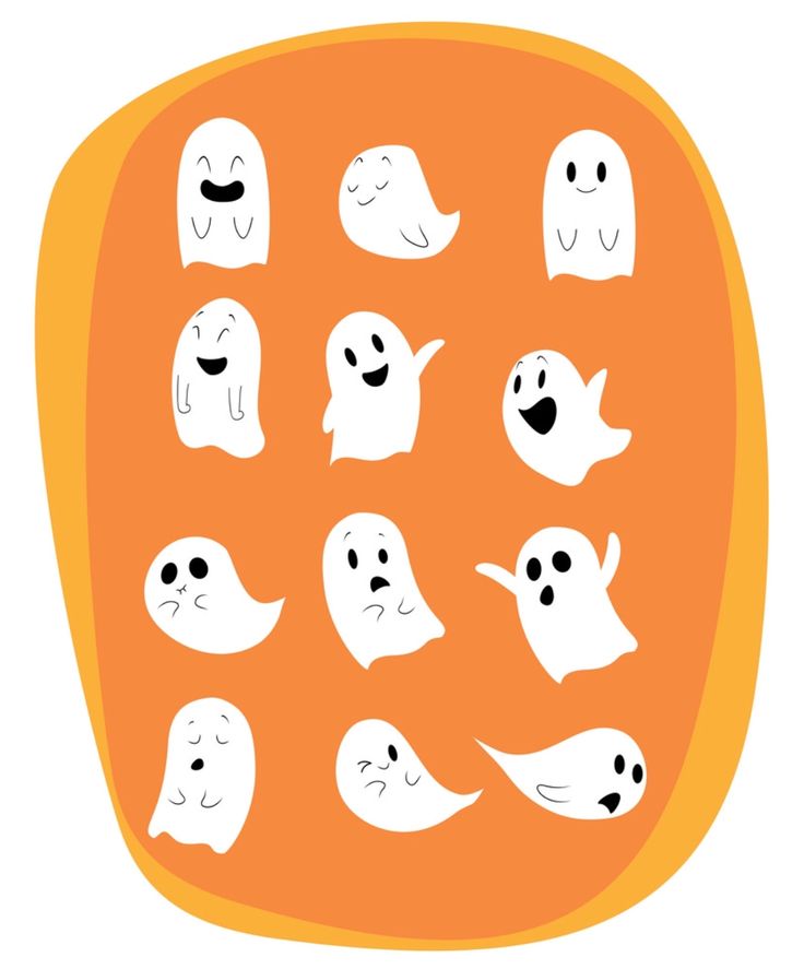 Halloween Ghosts Doodle Art Paper Cut Art Halloween Inspiration