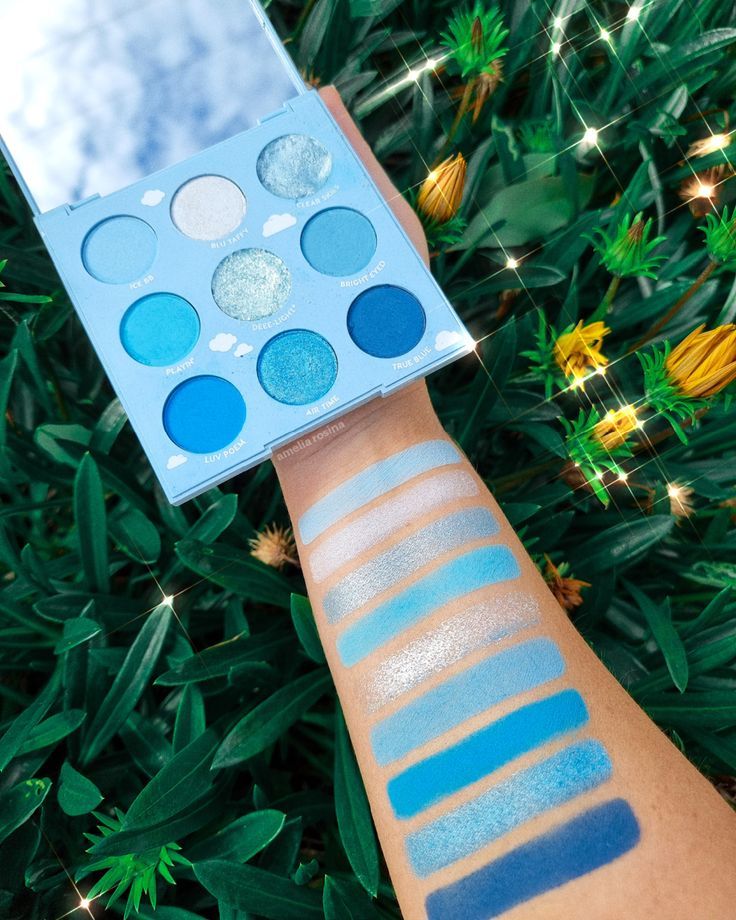 Colourpop On Cloud Blue Palette Tutorial Swatches Comparison And Review