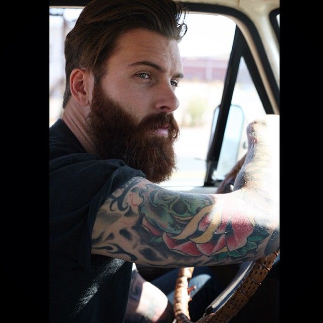 Levi Stocke Full Thick Dark Red Beard And Mustache Beards Bearded Man