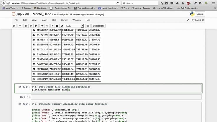 Basic Monte Carlo Simulation Of A Stock Portfolio Python Programming Data Science Python