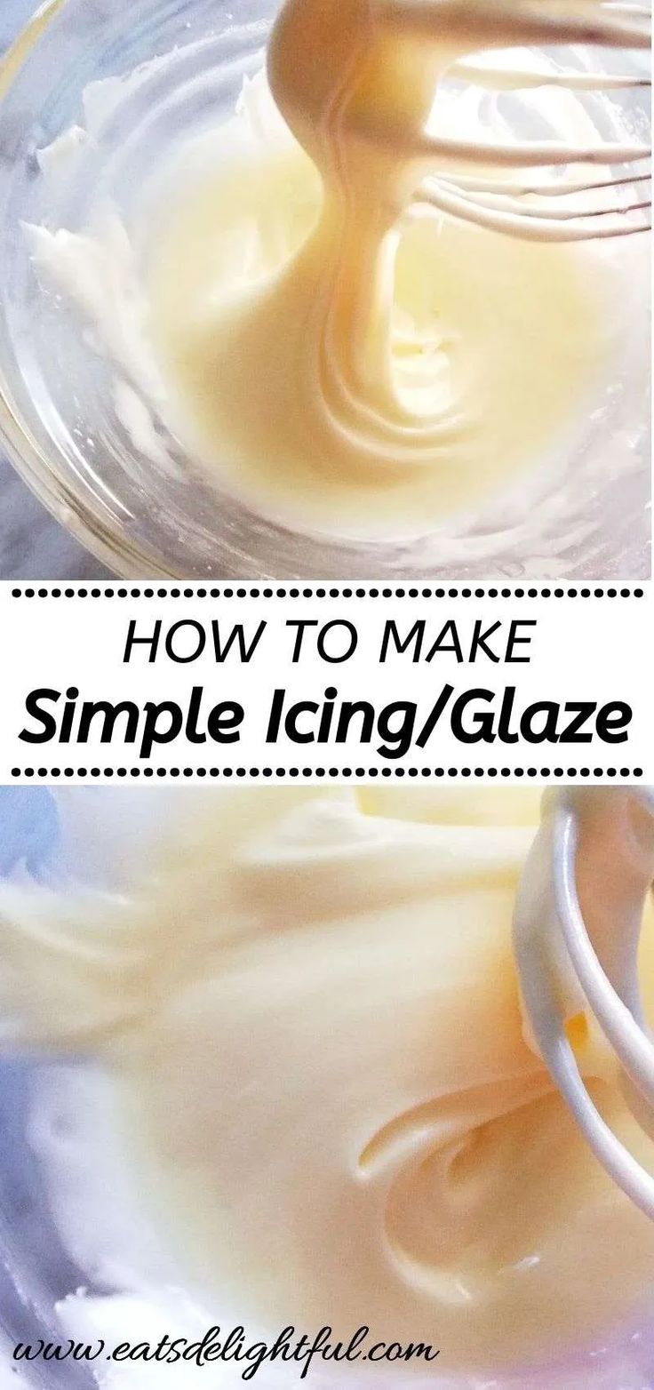 Simple Powdered Sugar Glaze Icing Eats Delightful Recipe Powdered Sugar Icing Recipe