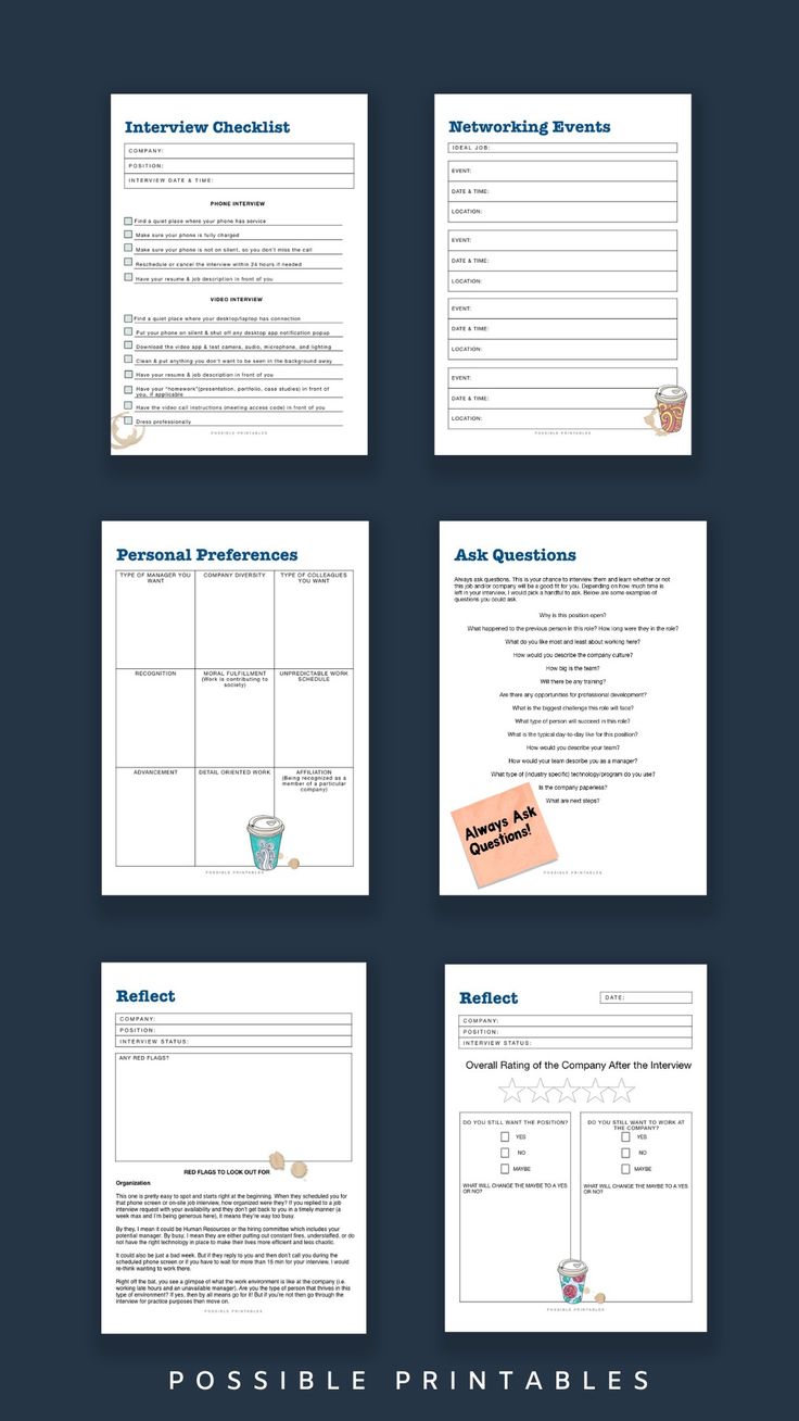 Job Interview Worksheet Printable Job Interview Worksheet Printable