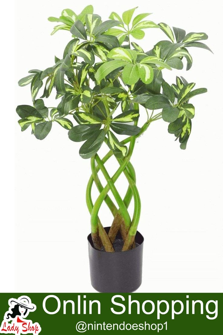 Leaf Artificial Schefflera Arboricola Foliage Plant Umbrella Tree Mixed Materials Bonsai