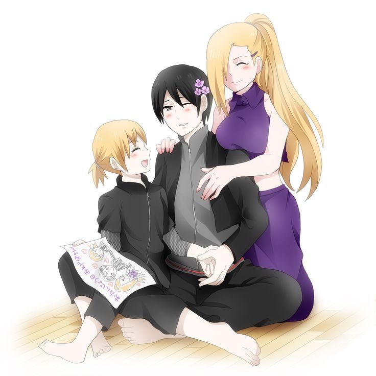 Ino Sai Inojin Sai Naruto Naruto Sharingan Arte Naruto