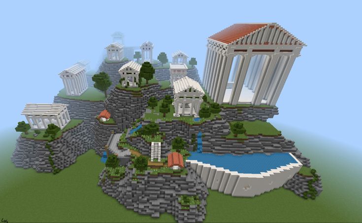 Mount Olympus In Minecraft In 2022 Mount Olympus Minecraft Olympus