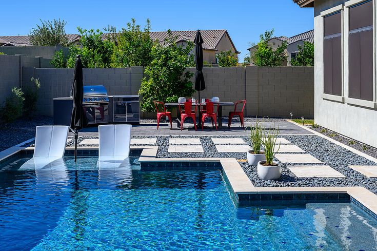 Pool Design Spotlight Bold Beautiful Backyard Symmetry Beautiful