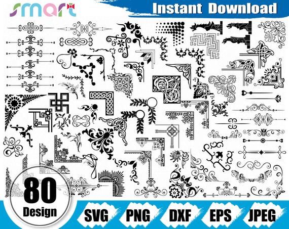Corner Frame Svg Bundle Frame Svg Corner Border Pattern Svg Separator