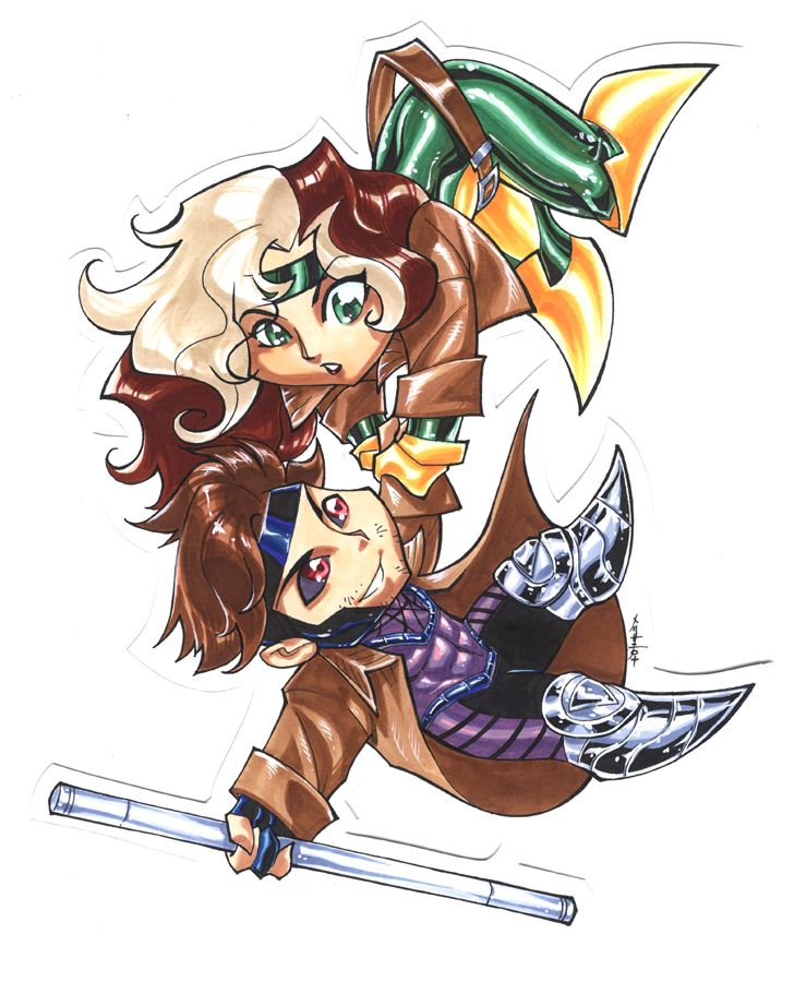 Rogue And Gambit Pk By Meluran On Deviantart Marvel Rogue Marvel Cartoons Rogue Gambit
