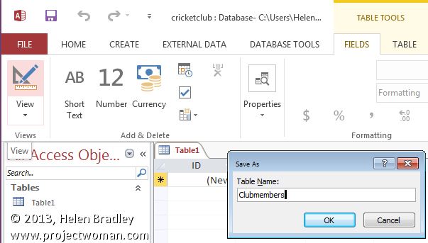 Database First Steps - Access 101 - Create your first database Database First Steps - Access 101 - Create your first database