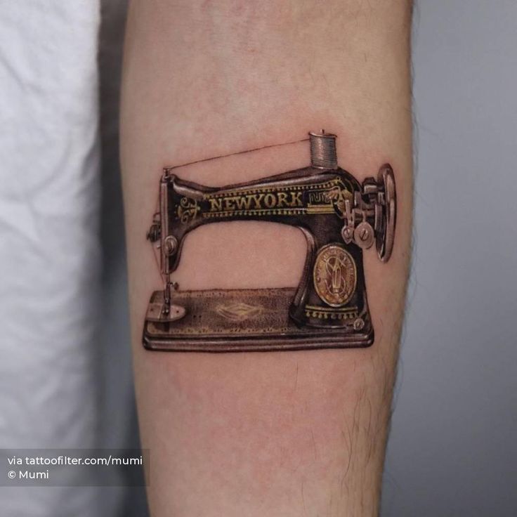 Tatuajes De Máquinas De Coser Tattoofilter Sewing Machine Tattoo