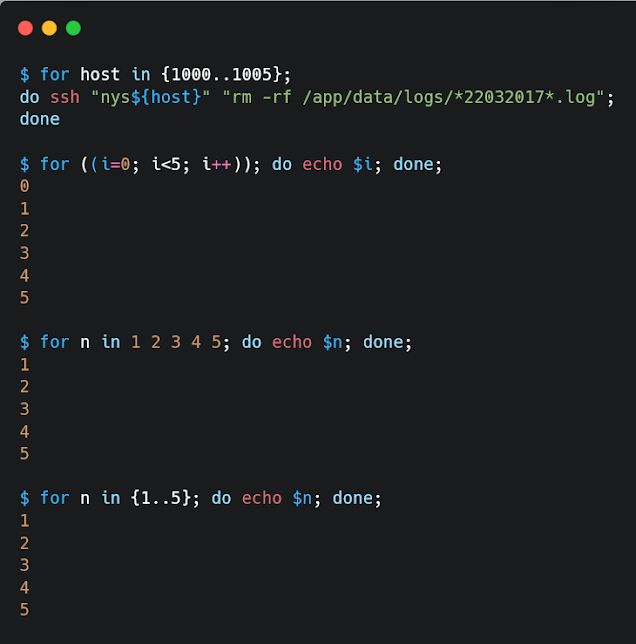 How to use for loop in Linux? Looping through List, values, and range ... How to use for loop in Linux? Looping through List, values, and range ...