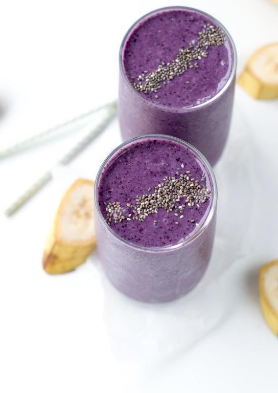 Purple Smoothie Recipe Smoothies With Almond Milk Juice Smoothies