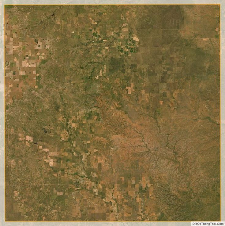 Satellite Map Of Dickens County Texas Satellite Maps Map County