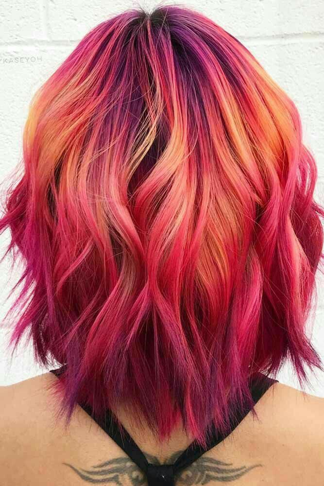 Pin By Marina N On Сумасшедшие волосы Hair Inspiration Color Middle Hair Hair Color Pink