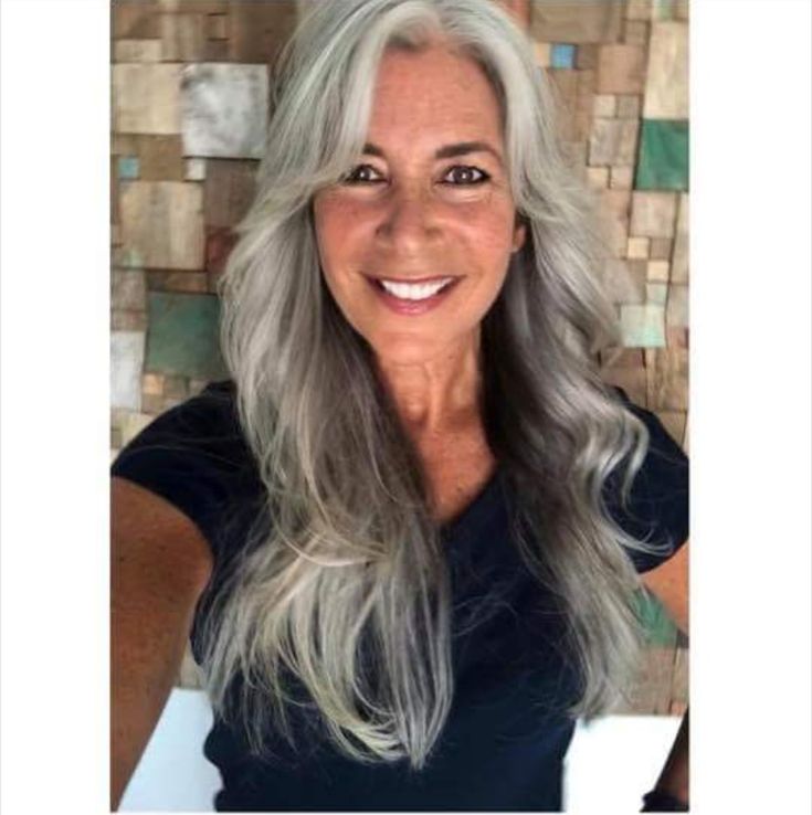 Long Silver Hair Long Gray Hair Silver Age Beautiful Women Over 50