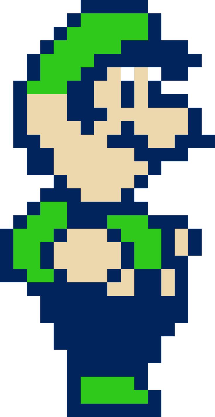 Mario 2 Style Luigi Pixel Art Pixel Art Graphic Image Art