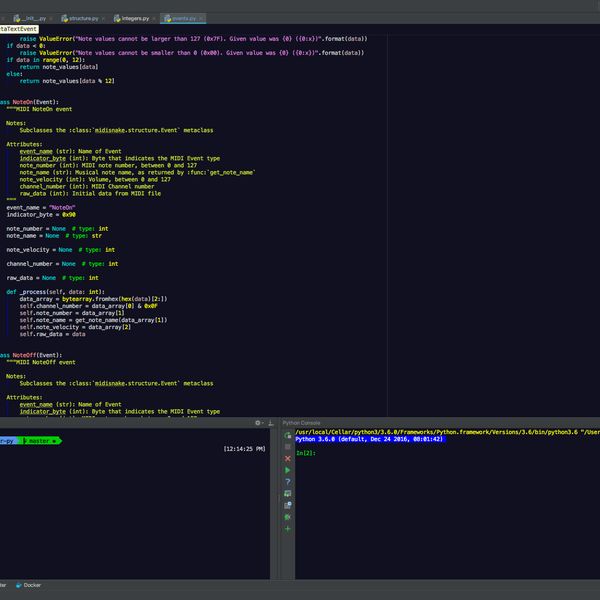 Python Standard Midi File Parser Python