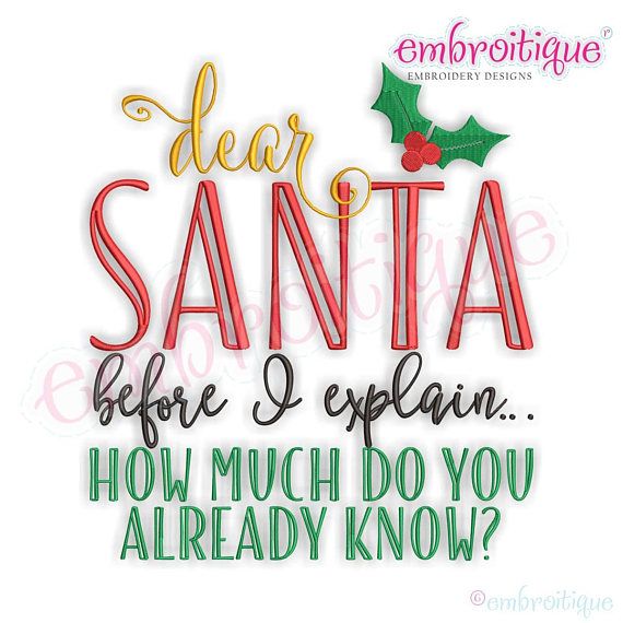 Dear Santa Before I Explain How Much Do You Already Know Etsy
