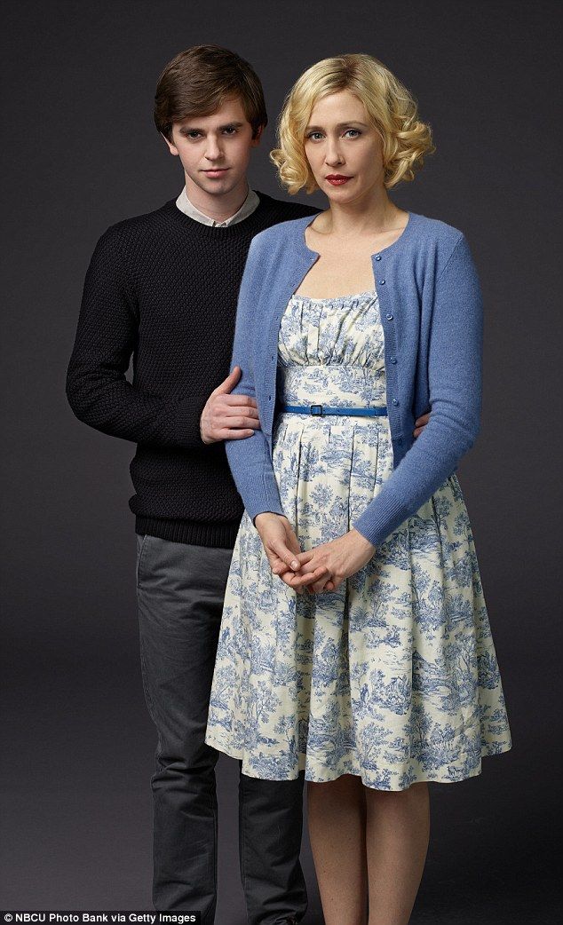 Vera Famiga And Freddie Highmore Pose For Creepy Bates Motel Stills