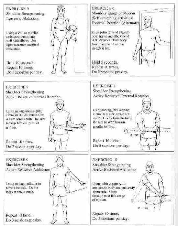 Physical Therapy Exercises Rotator Cuff Rehab Rotator Cuff Exercises