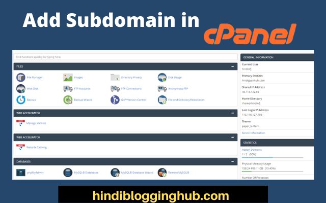 What Is Subdomain In Hindi How To Create Subdomain In Cpanel Complete Guide