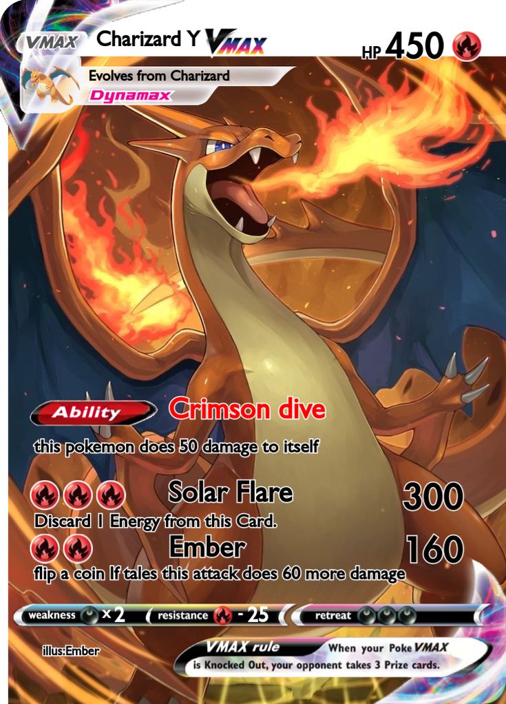Card Gallery Pokecardmaker Charizard Cards Solar Flare