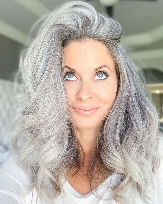 Long Silver Hair Long Gray Hair Silver Age Bun Hairstyles For Long