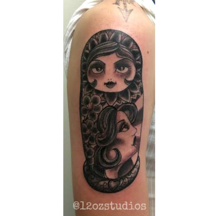 Russian Nesting Doll Arm Tattoo