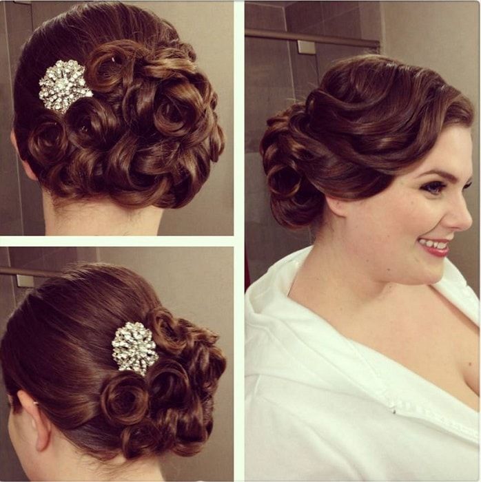 5 Fascinating Updo Hairstyles With Pin Curls Wetellyouhow Vintage Updo Pin Curl Updo Hair