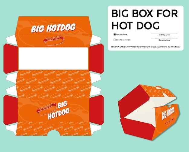 Vector Caja Grande Para Perrito Caliente Premium Vector Freepik Vector Perros Calientes