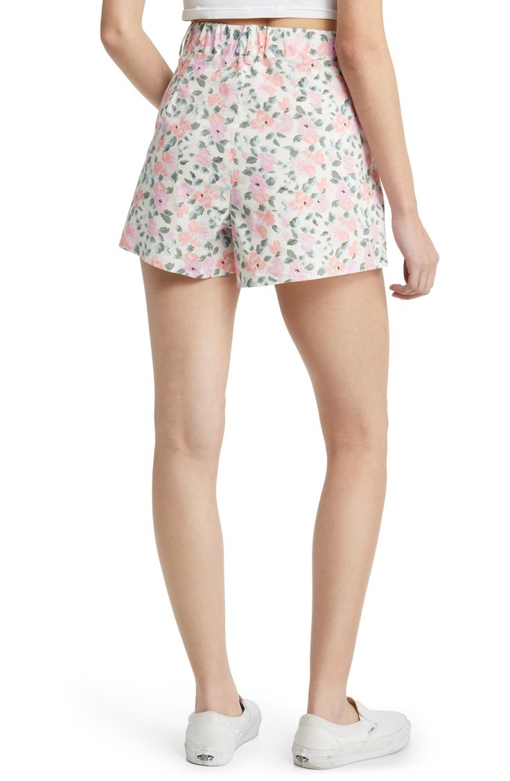 Bp Floral High Waist Shorts Nordstrom