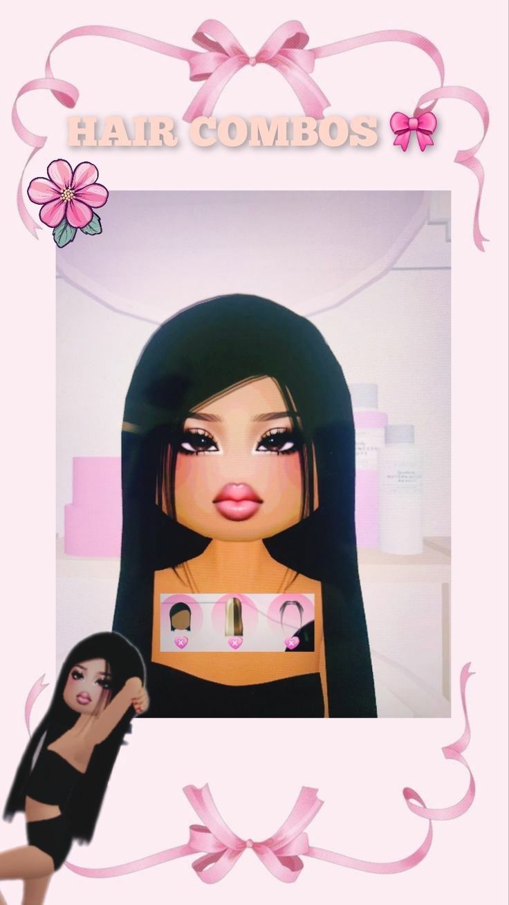 Hair Combos 🌹🌸 In 2024 Aesthetic Roblox Royale High Outfits Combo Dress Royal High Outfits