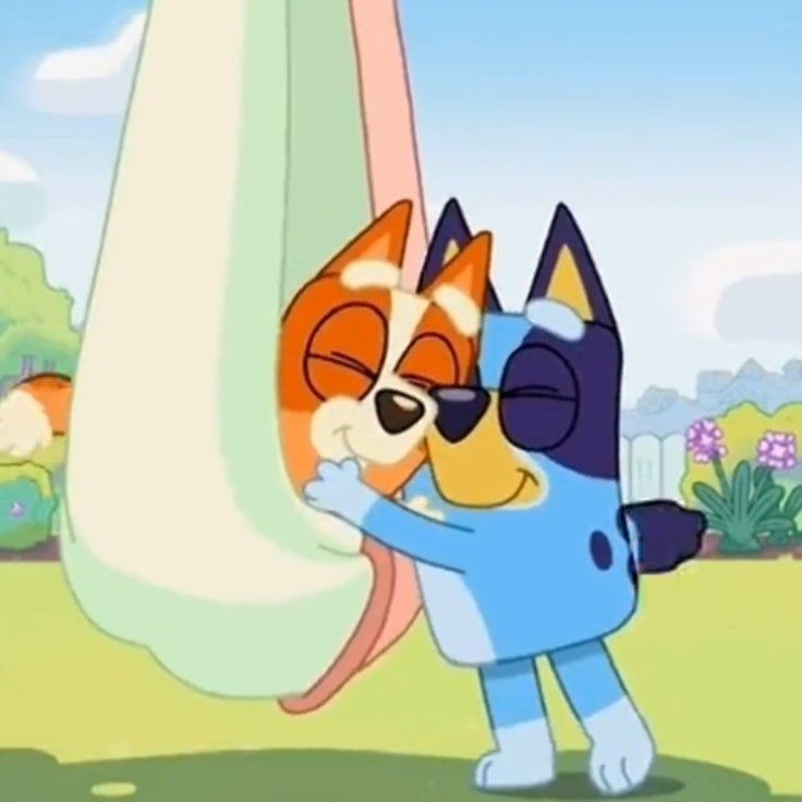 Bluey And Bingo 🐶💙🧡 In 2022 Im Blue Pikachu Silly