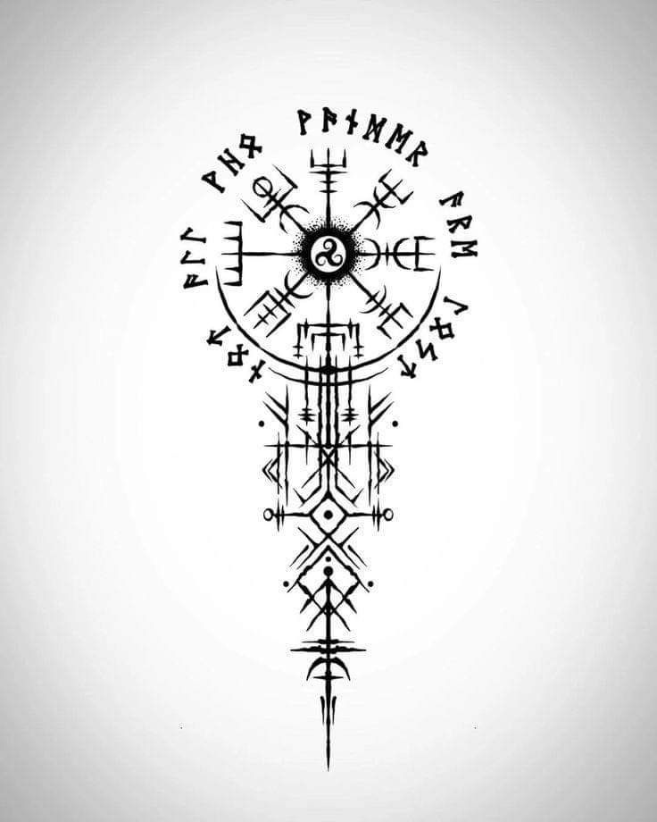 Viking Compass Tattoo Viking Warrior Tattoos Viking Tattoo Symbol Viking Tattoo Sleeve Norse